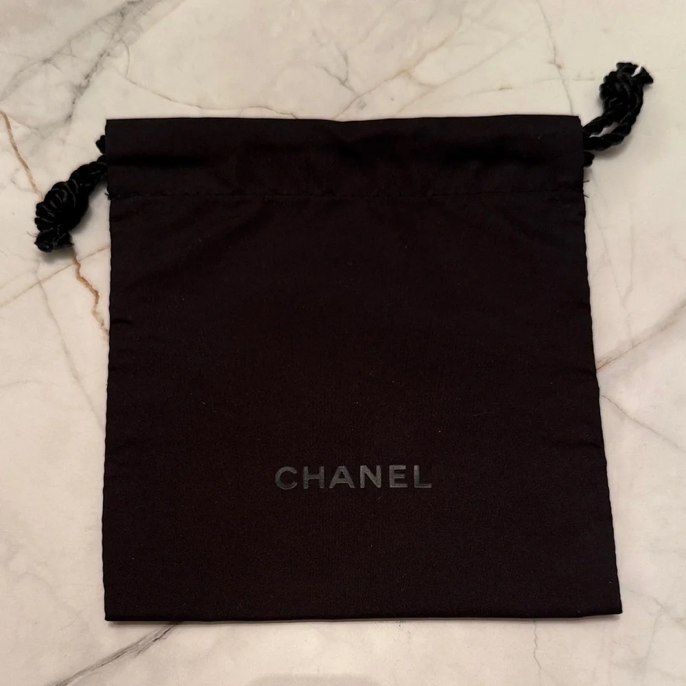 CHANEL | Accessories | Chanel Black Drawstring Pouch | Poshmark
